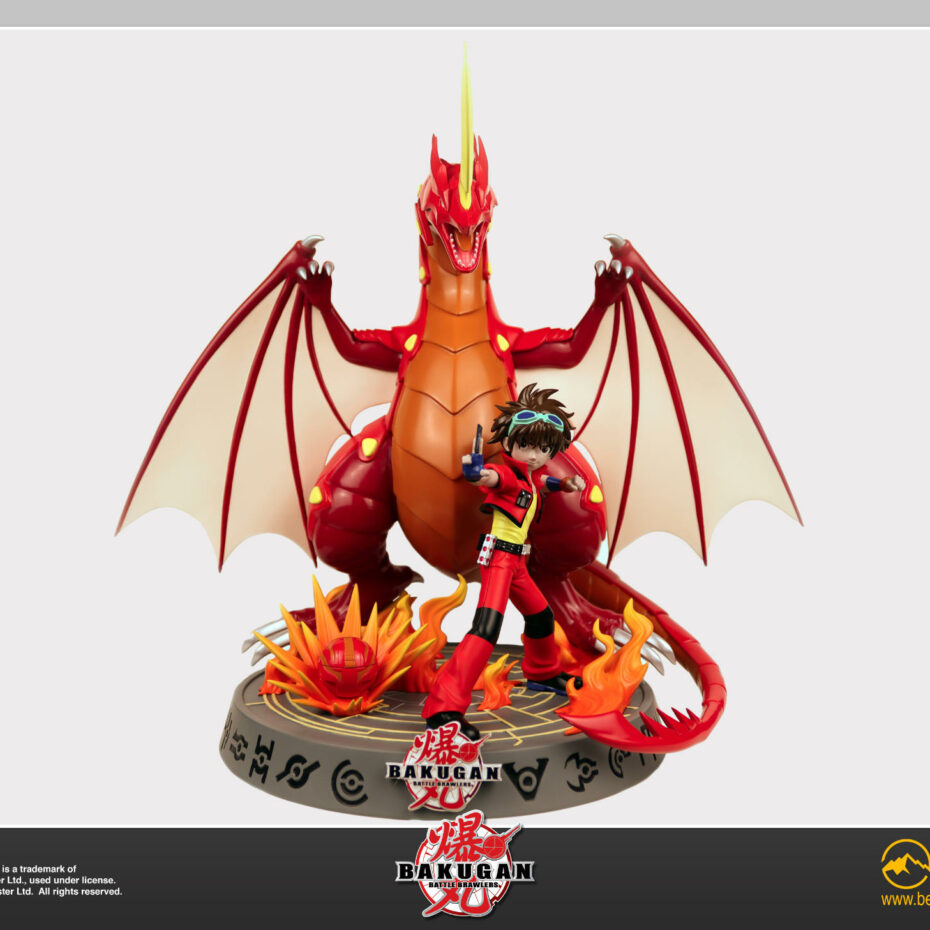 Bakugan Drago and Dan 1/10 Scale Collectible Diorama – Bedrock Collectibles