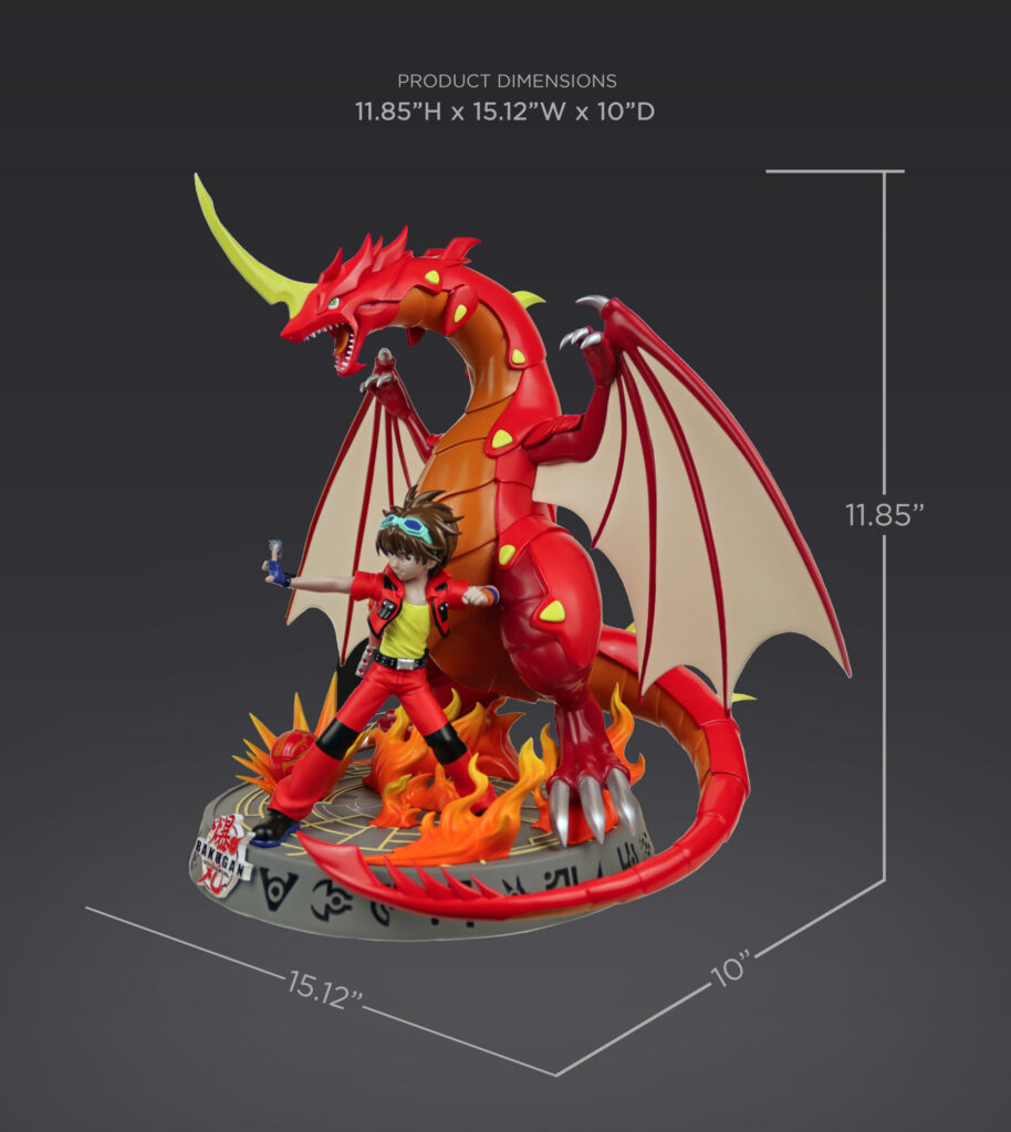 Bakugan Drago and Dan 1/10 Scale Collectible Diorama – Bedrock Collectibles