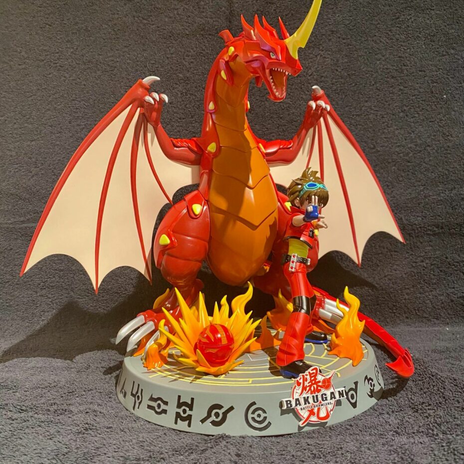 Bakugan Drago and Dan 1/10 Scale Collectible Diorama – Bedrock Collectibles